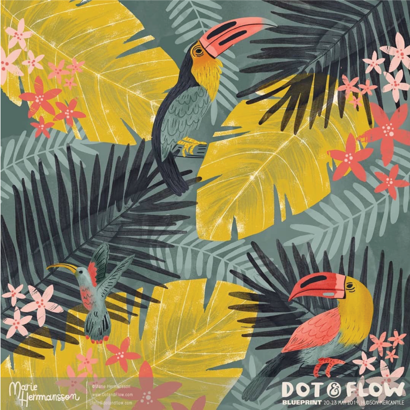 print & pattern: BLUE PRINT 2019 - dot & flow