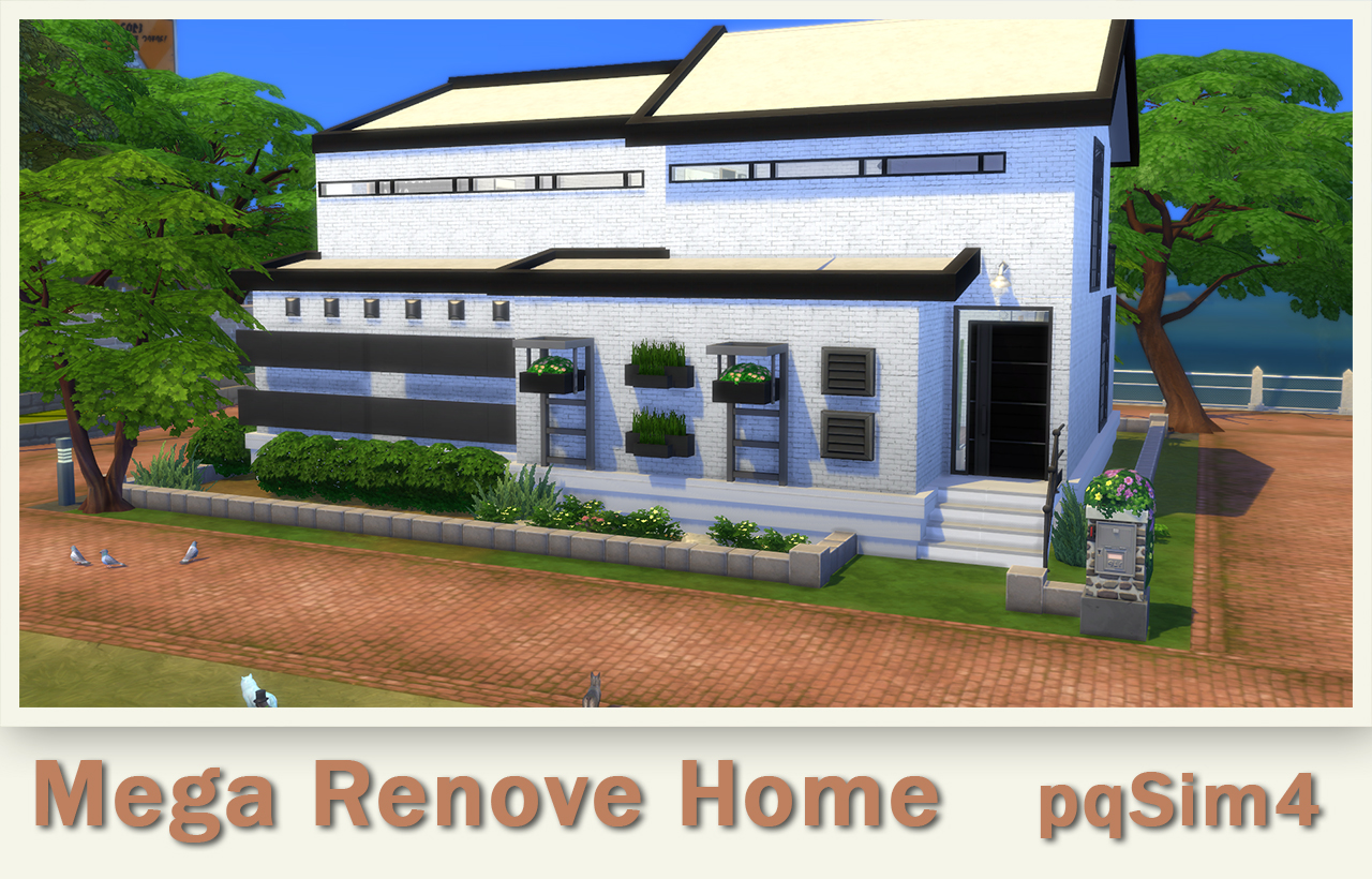 Mega Renove Home. Sims 4 Speed Build and Download.