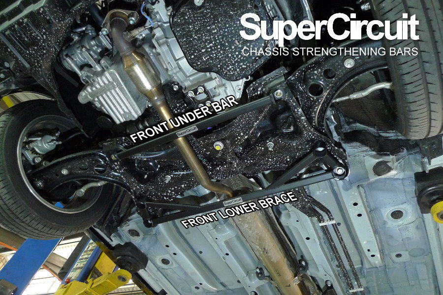 SUPERCIRCUIT CHASSIS STRENGTHENING BARS: Toyota Yaris Hatchback (XP150 ...