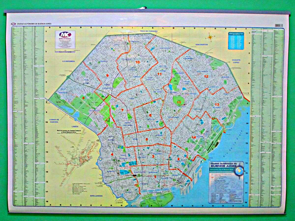 COOPERANDO ando!: NUEVAS MAPAS MURALES DE C.A.B.A.