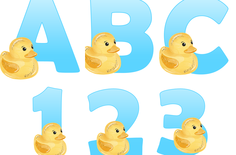 Kits imprimibles gratis : Abecedario patito