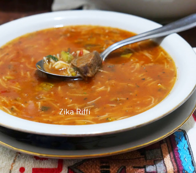 CHORBA ALGÉROISE A L'AGNEAU ET AUX VERMICELLES- RAMADAN 2020