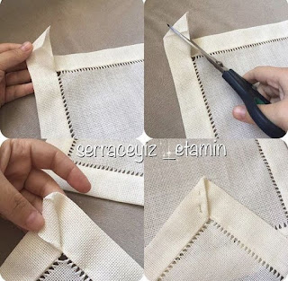 Aprende cómo hacer deshilado artesanal en tela de lino ~ Haz Manualidades