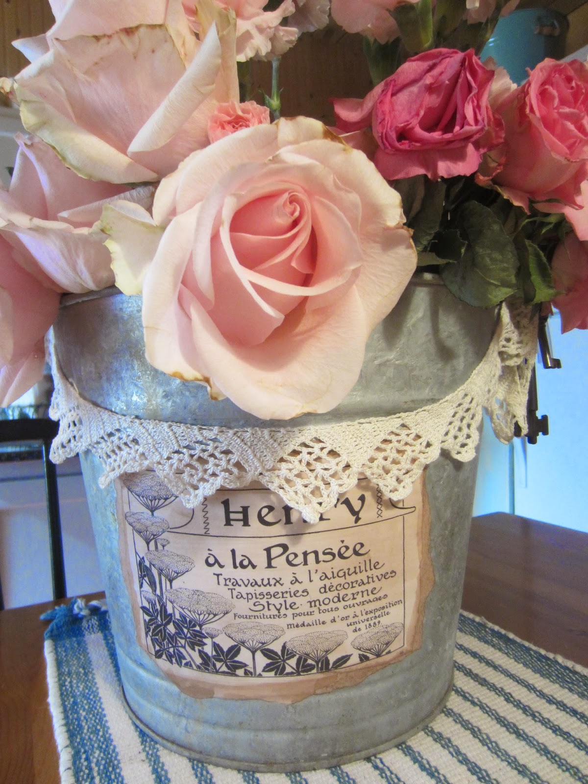Beatrice Euphemie: Rustic Romantic Vintage Style Flower Containers