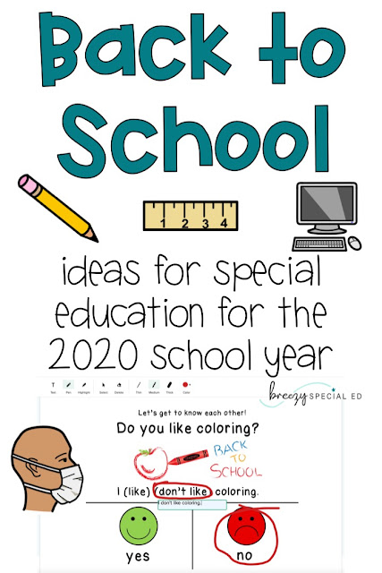 Back to School 2020 for Special Education - Breezy Special Ed