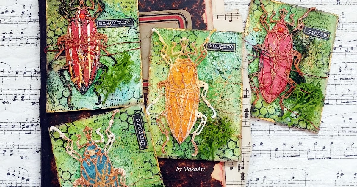 My journey through the mixed media world...: August ATC Theme - Forest