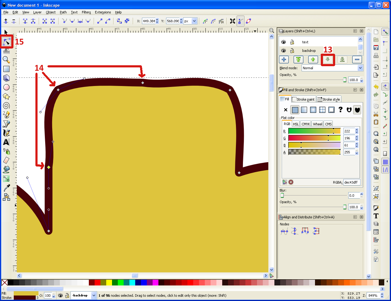 How to shadow text in inkscape - snodk