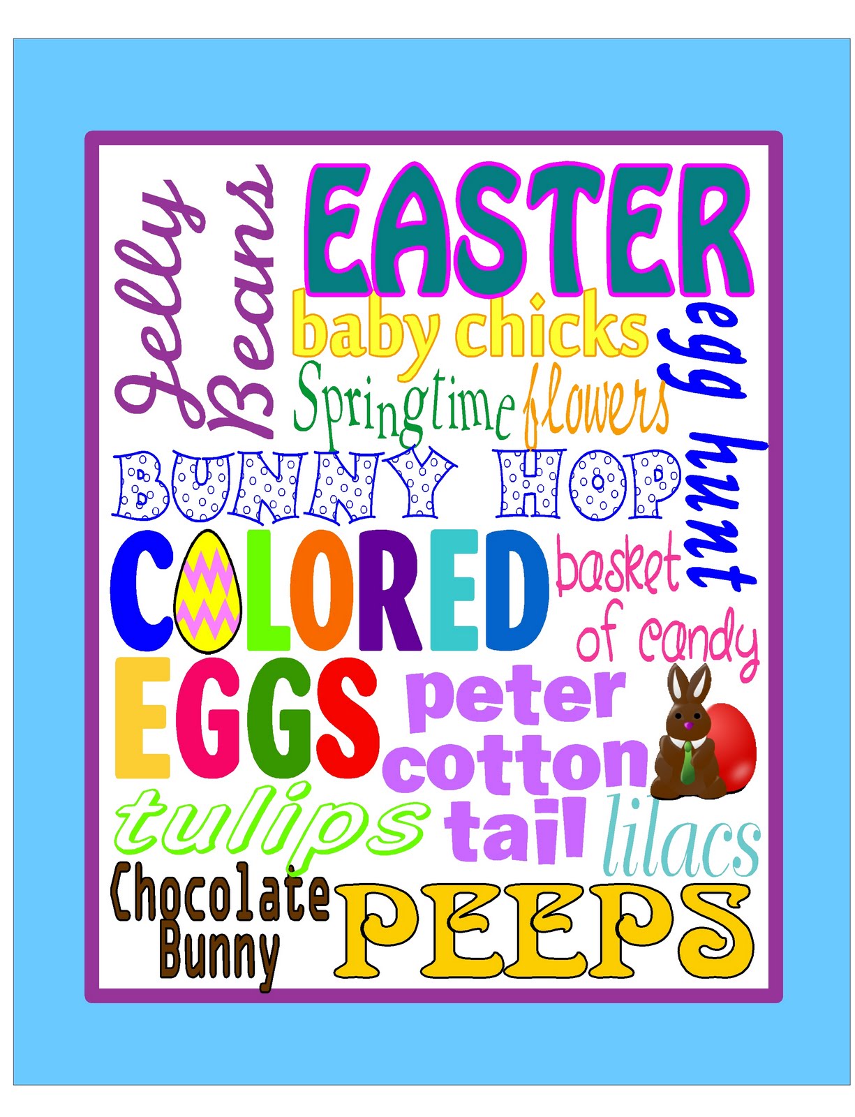 DIY Party Mom: Easter Subway Art Printable