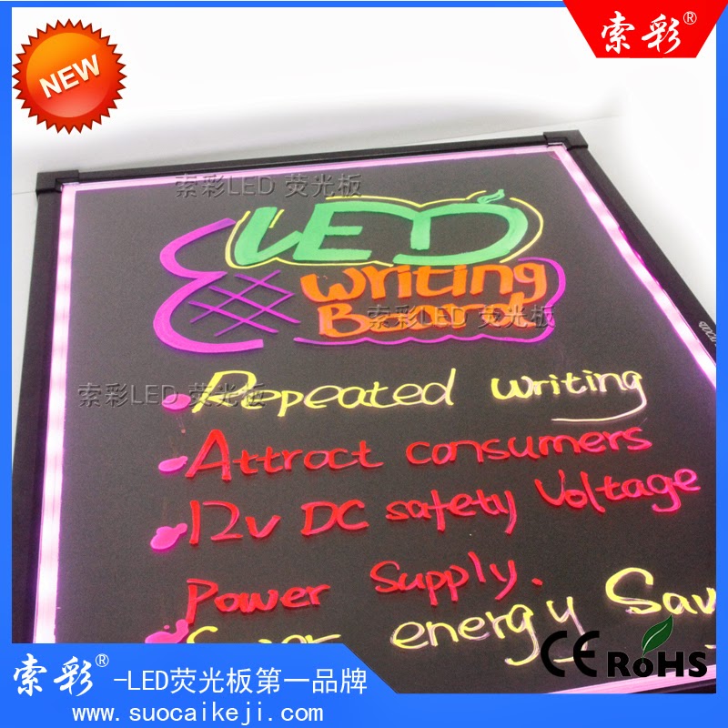 Sunlite Led Writing Board: Led Lighted Writable Menu Board and Writable ...