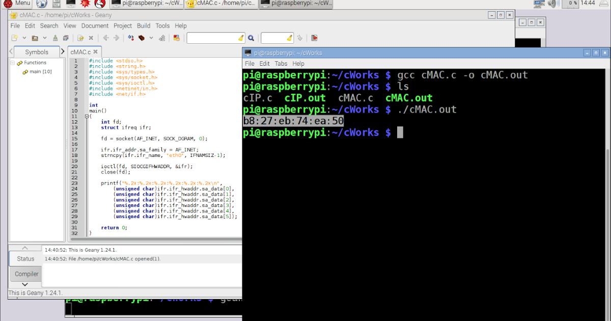 C Socket Programming Raspberry Pi