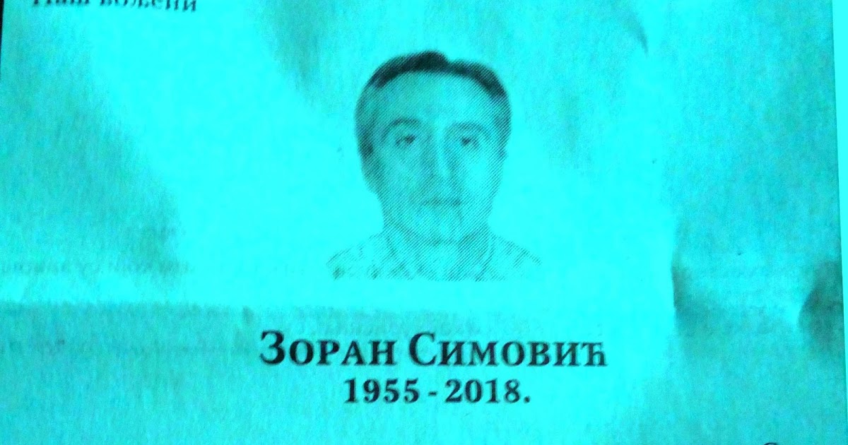 IN MEMORIAM: Zoran Simović (1955-2018)