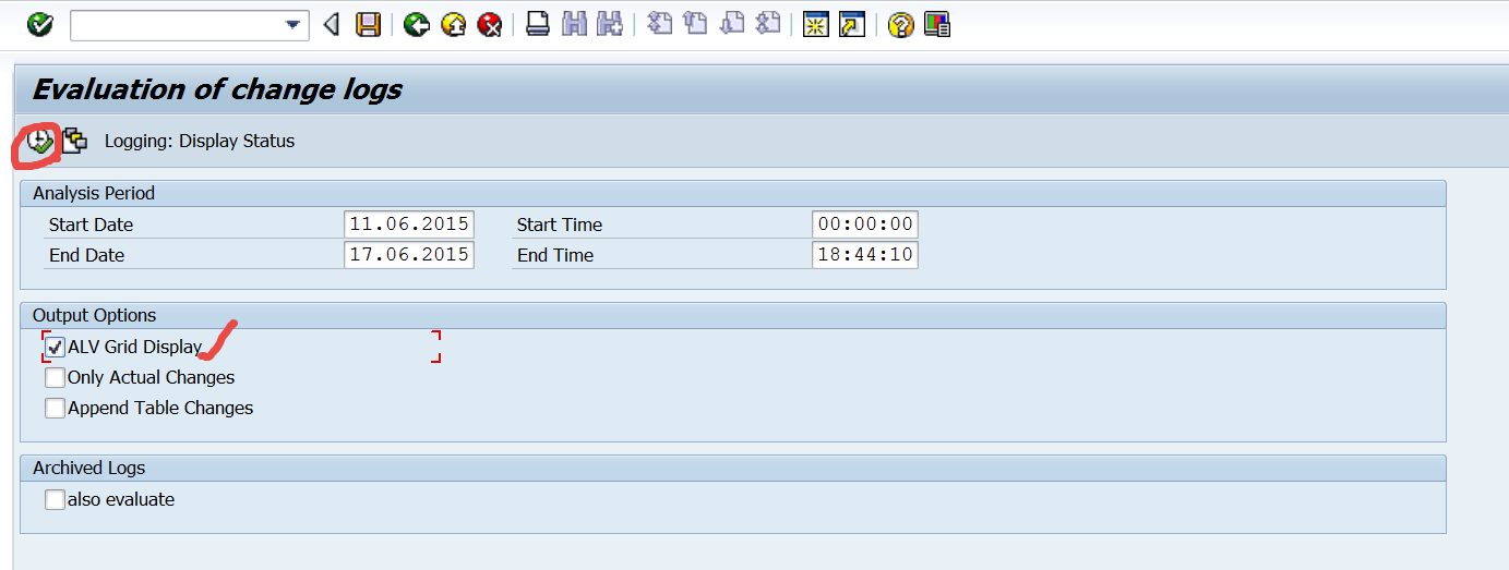 TECHSAP : How to record the table log changes?