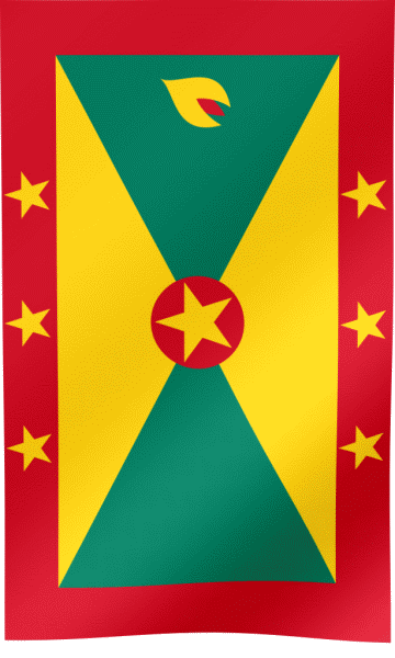 Flag of Grenada (GIF) - All Waving Flags