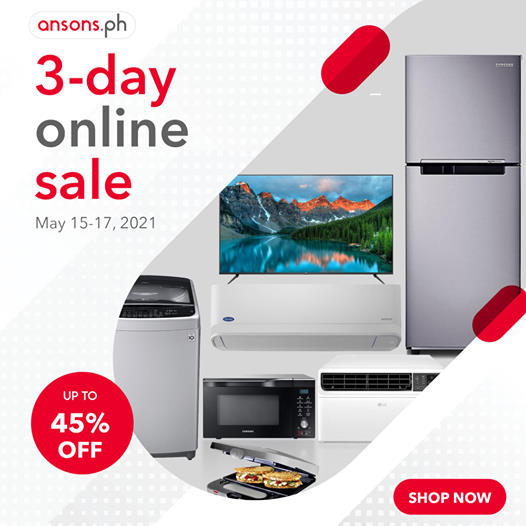 Manila Shopper: Anson's 3-day Online SALE: May 2021