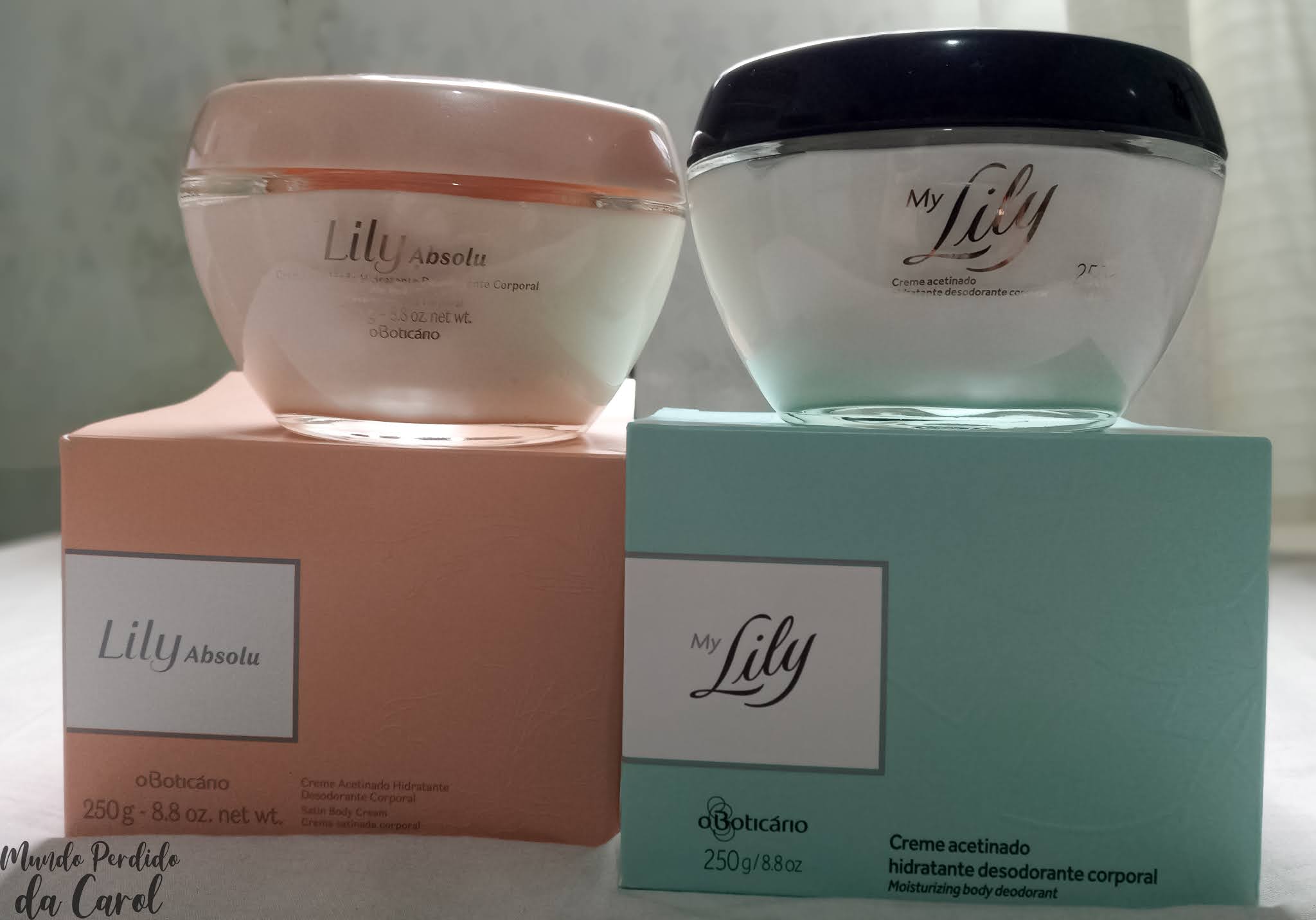 Mundo Perdido da Carol: Resenha: Cremes Acetinados My Lily e Lily ...