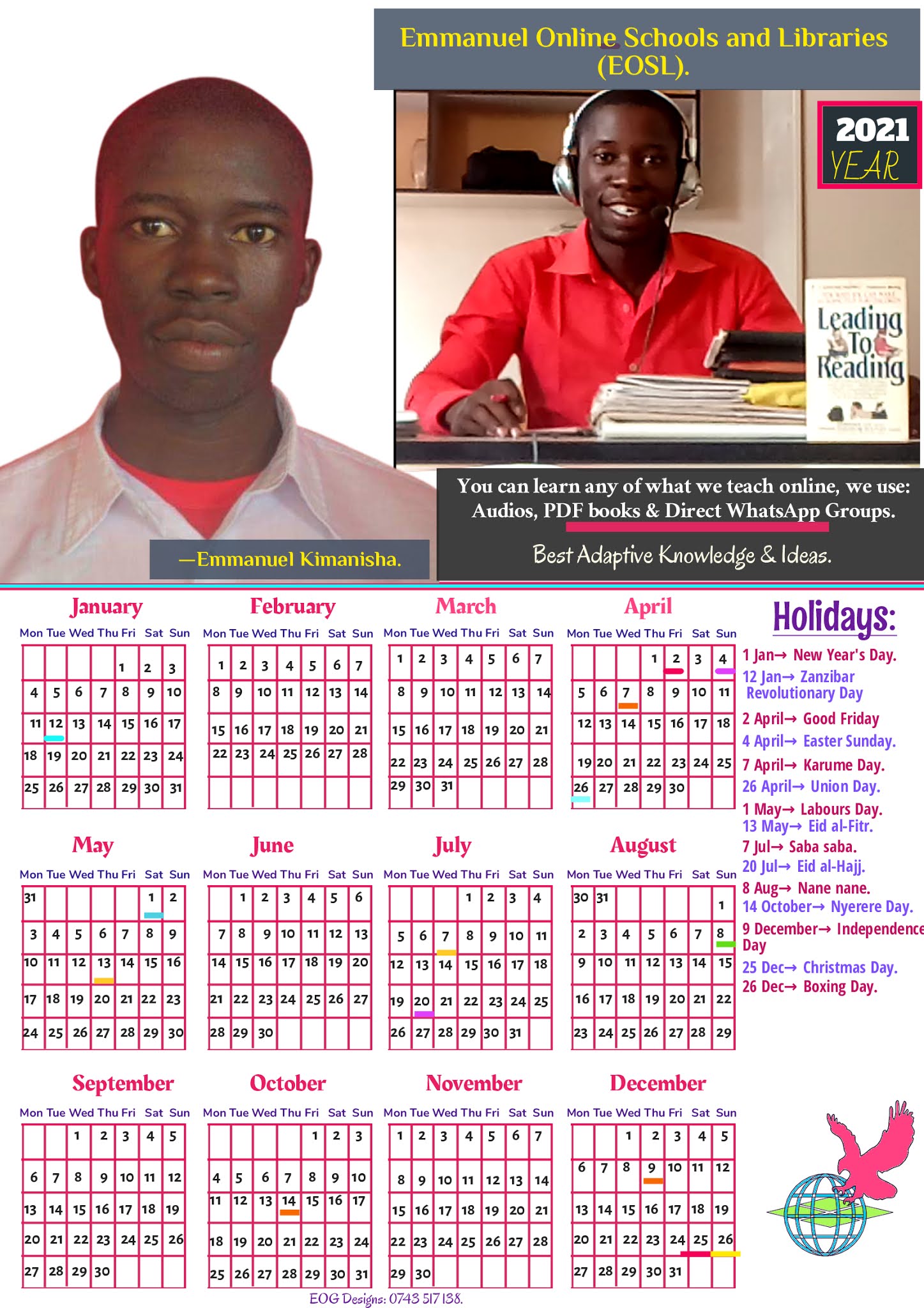 TUNATENGENEZA KALENDA [2021] YENYE PICHA ZAKO.