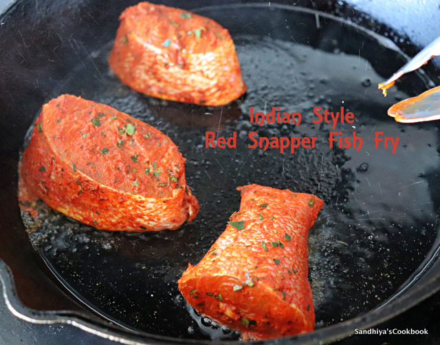 Sandhiya's Cookbook: Indian Style Red Snapper Fish Fry | Red Snapper Fry