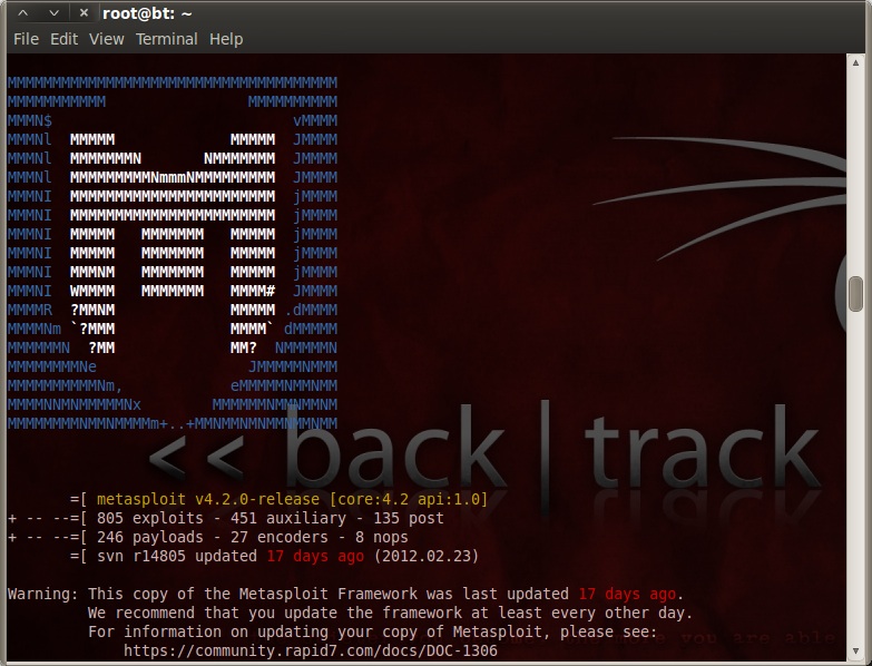 How To Update Metasploit Framework Backtrack Linux Tutorial