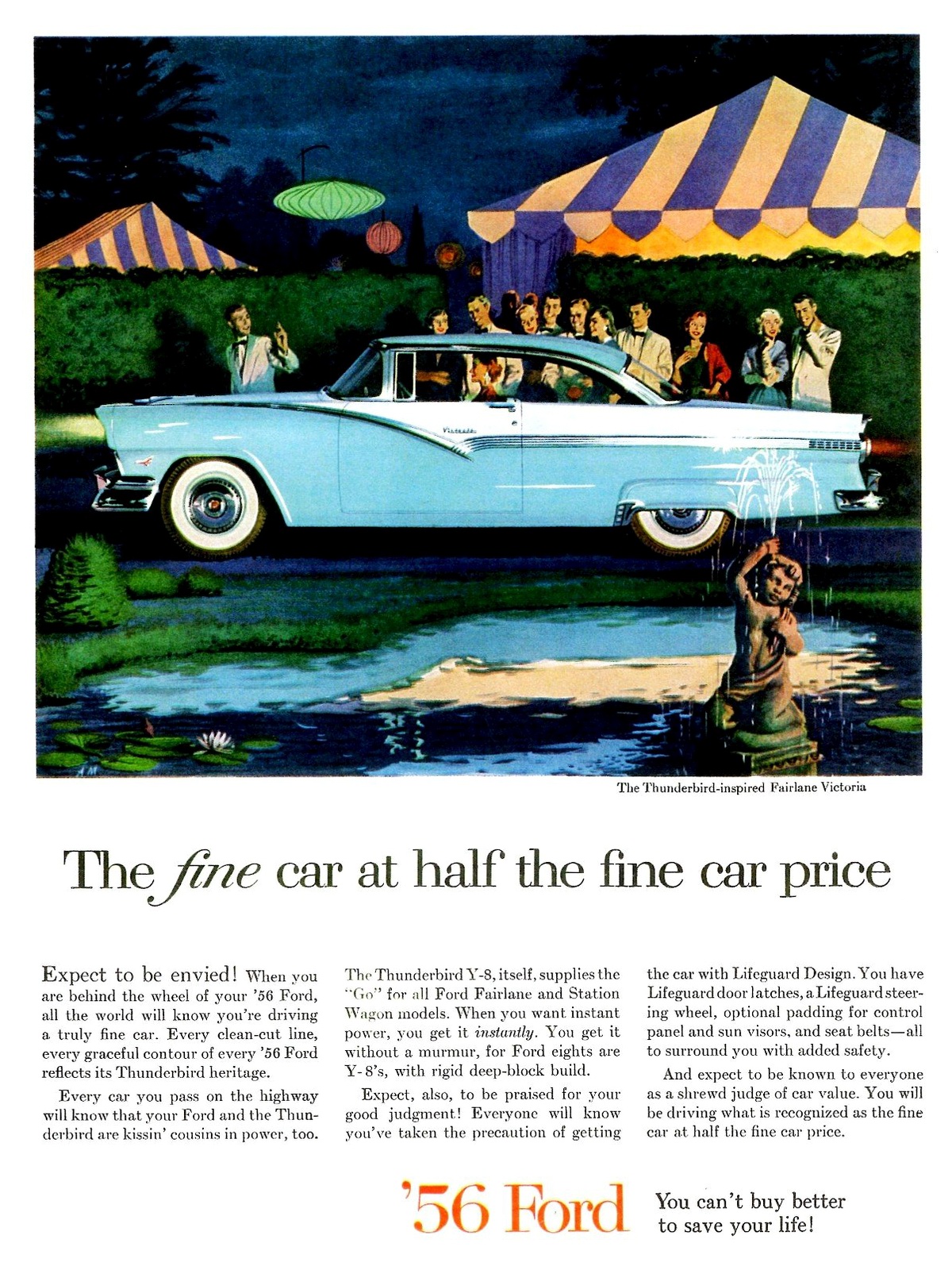 1956 Ford Fairlane - Vintage Cars Ads