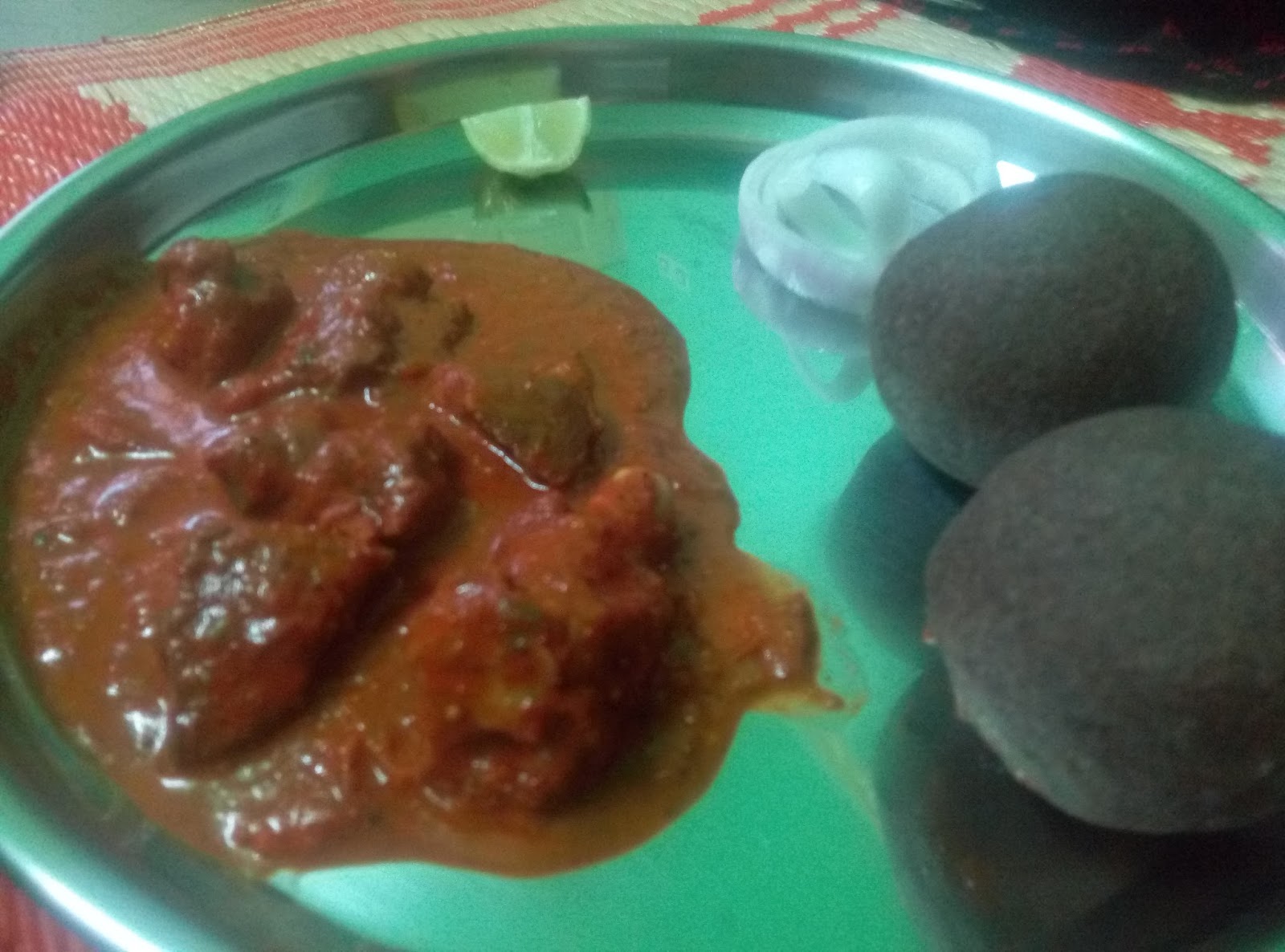 Ragi Mudde Recipe | Finger Millet Recipe with Mutton Curry
