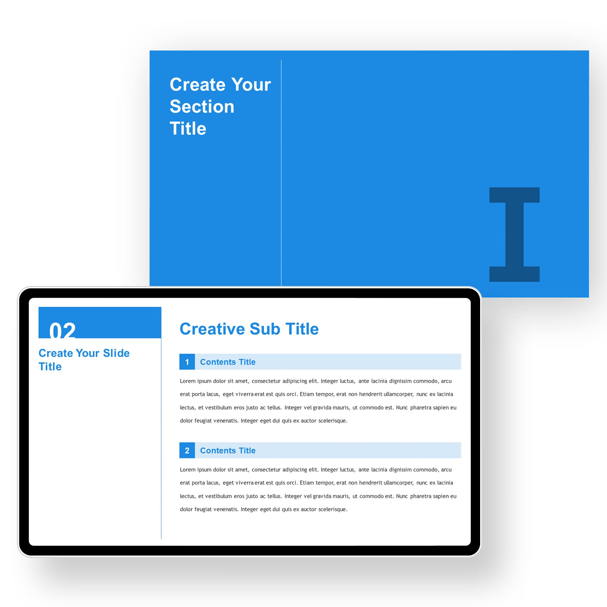 Vertical Split PowerPoint Templates - PowerPoint Free