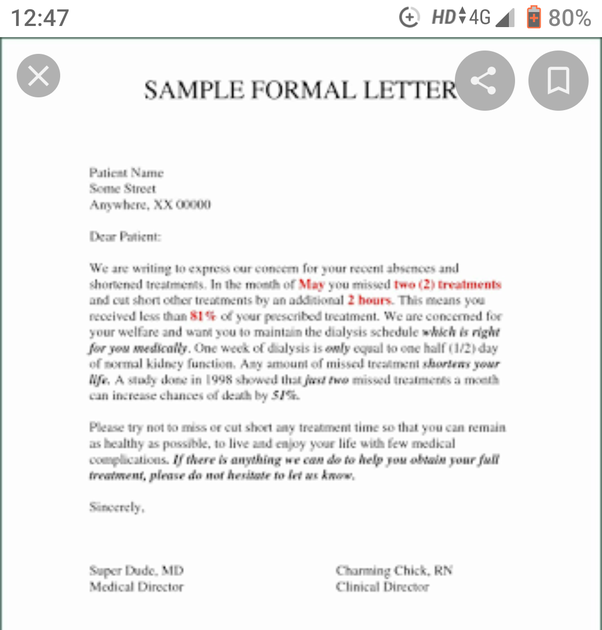 Formal Letter Format Maharashtra Board - Birthday Letter