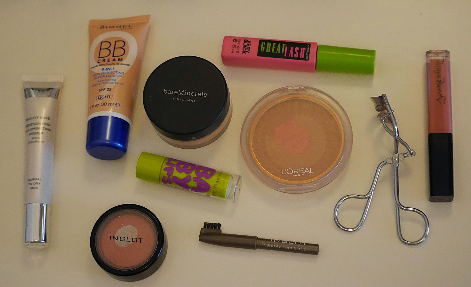 My basic makeup products