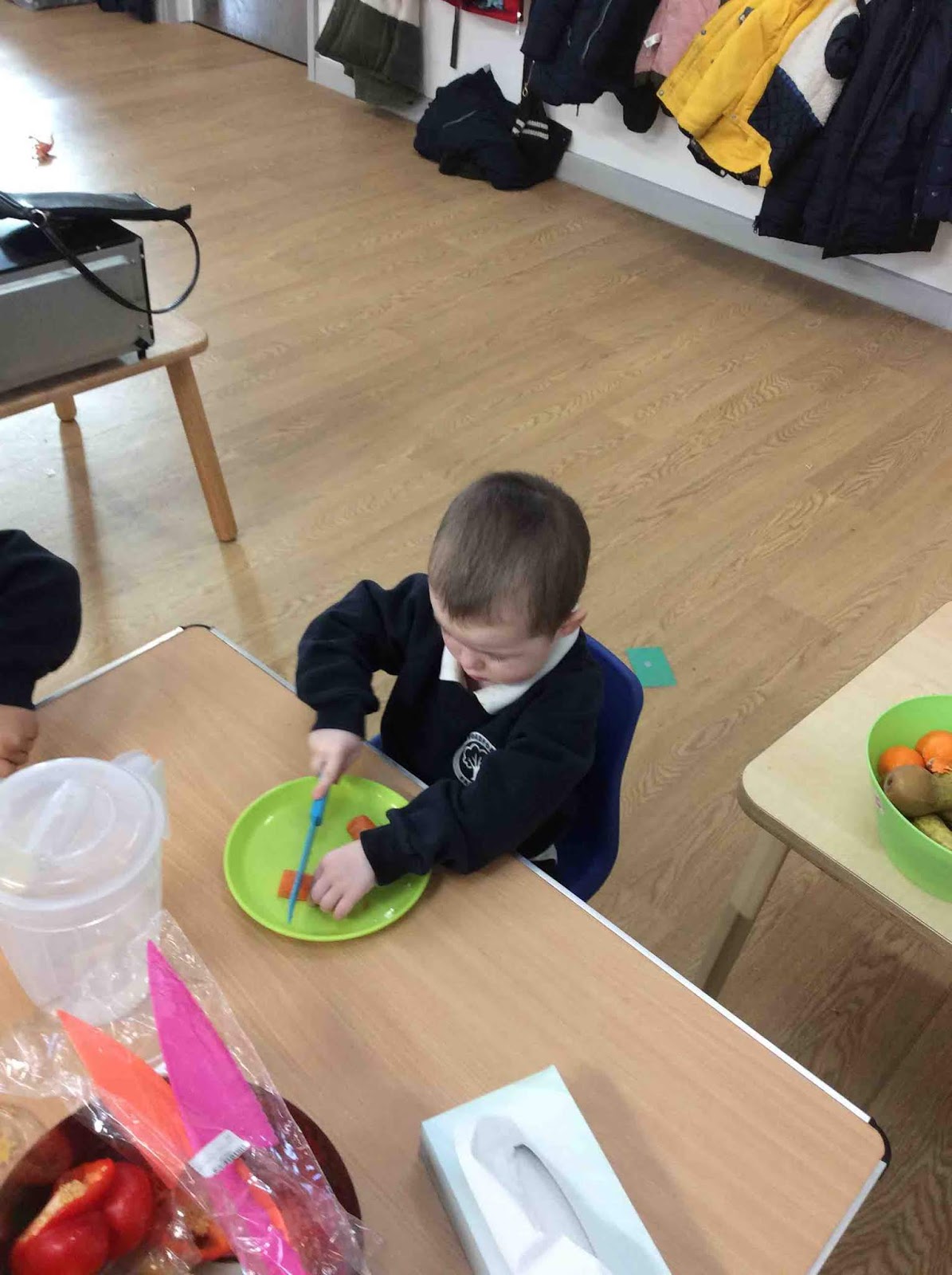 Broadford EYFS: Snack Faces in Nursery