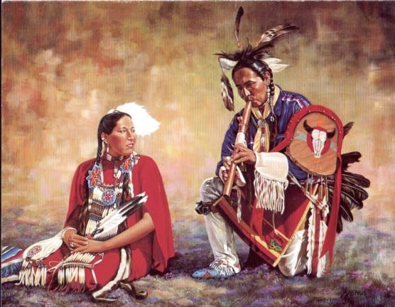 Indianie - mój sposób na życie: Indianie obrazy: indiańskie pary