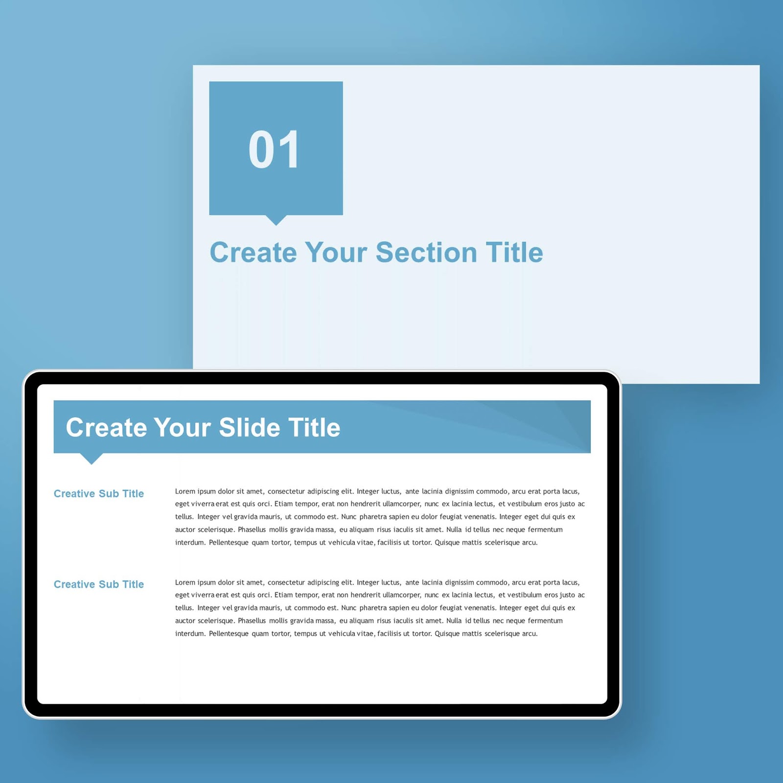 Simple Title Bar PowerPoint Templates - PowerPoint Free