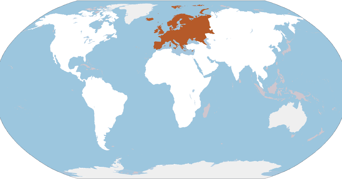 Europe Highlighted On World Map - United States Map