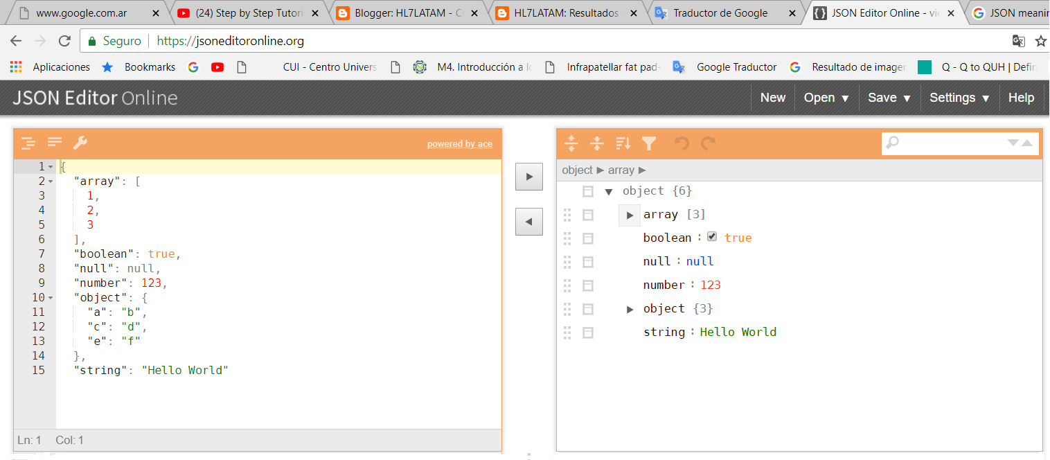 Editor JSON Online Editor JSON Online