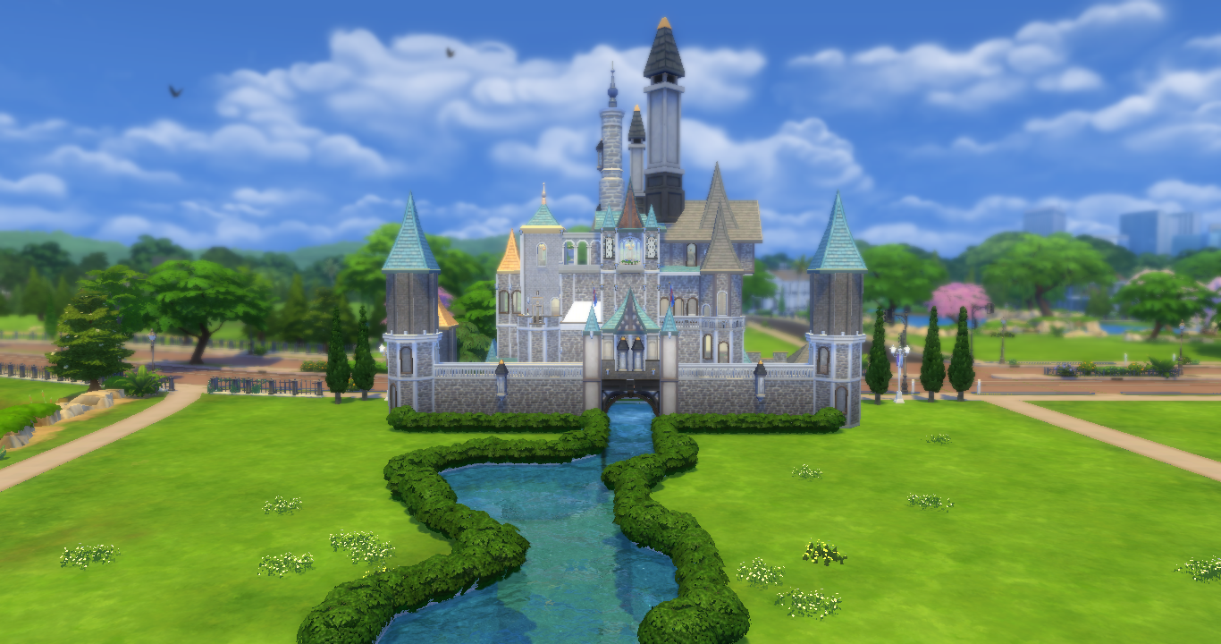 ปราสาทดิสนีย์ The Sims 4(No CC!) - Disney Castle The Sims 4 ~ The Sims ...
