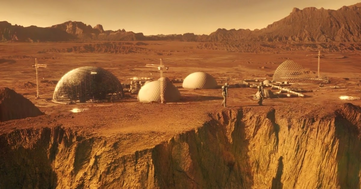 Mars colony construction from The Space Between Us movie | human Mars