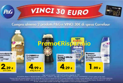 PROMO€RISPARMIO: Concorso P&G ''Vinci la spesa'' : ogni giorno 1 Gift Card da 30€