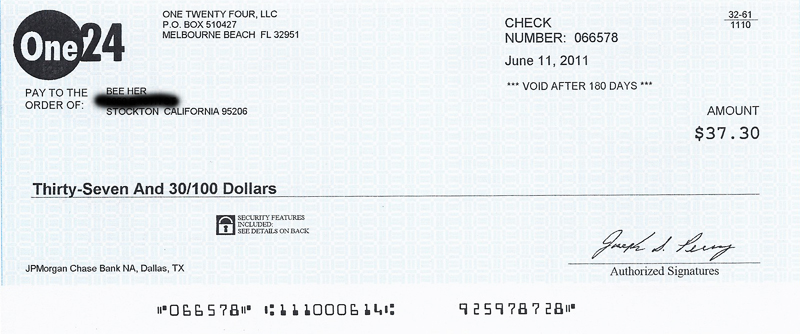 About working from home and online: One24 second paycheck for month of ...