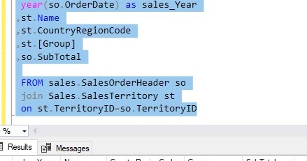 Microsoft Business Intelligence: Pivot in sql server