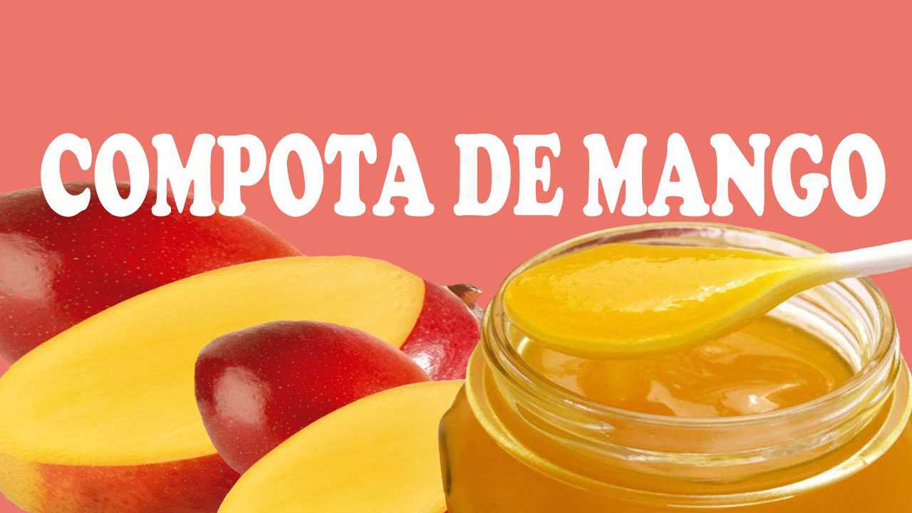 Compota de mango casera especial para bebes sin azúcar
