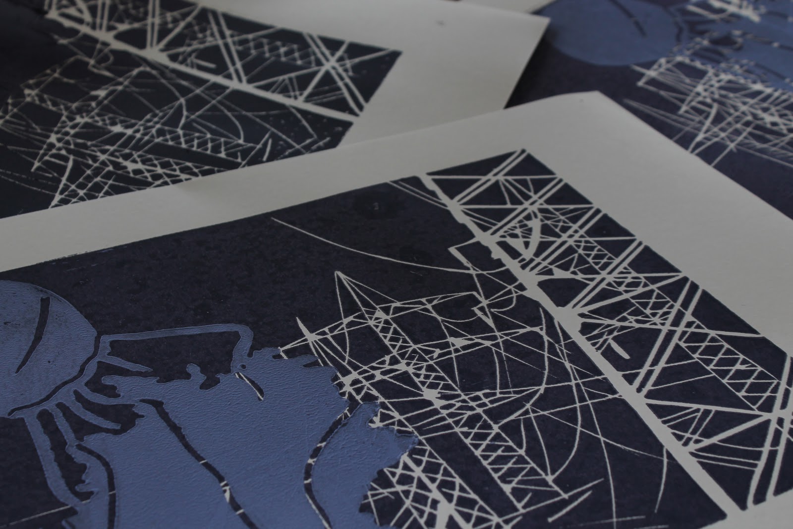 wuesten-fuchs: Linoldruck & Selfmade Stempel