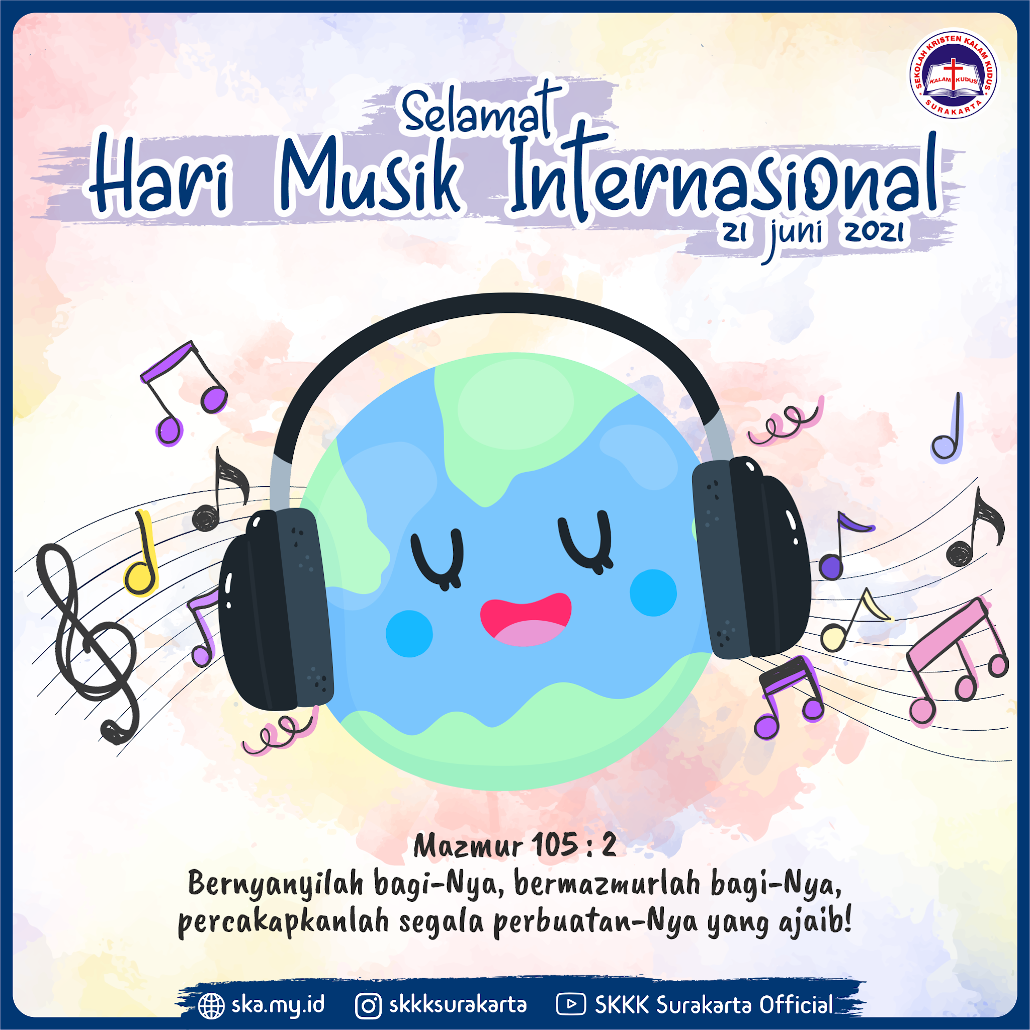 Selamat Hari Musik Internasional, 21 Juni 2021 - Sekolah Kristen Kalam ...