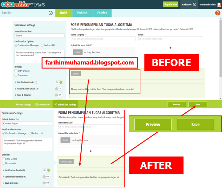 Cara Membuat Form Upload File di Halaman atau Postingan Blogger - Bagian 1