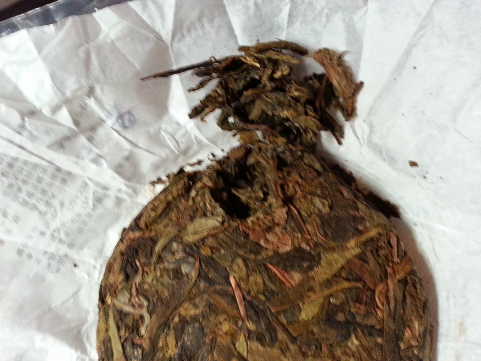 Tea in the ancient world: A nice cake of green tea (compressed tea ...