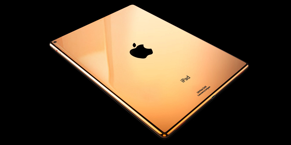 iPad Pro plated with gold, platinum, or rose gold now available for order
