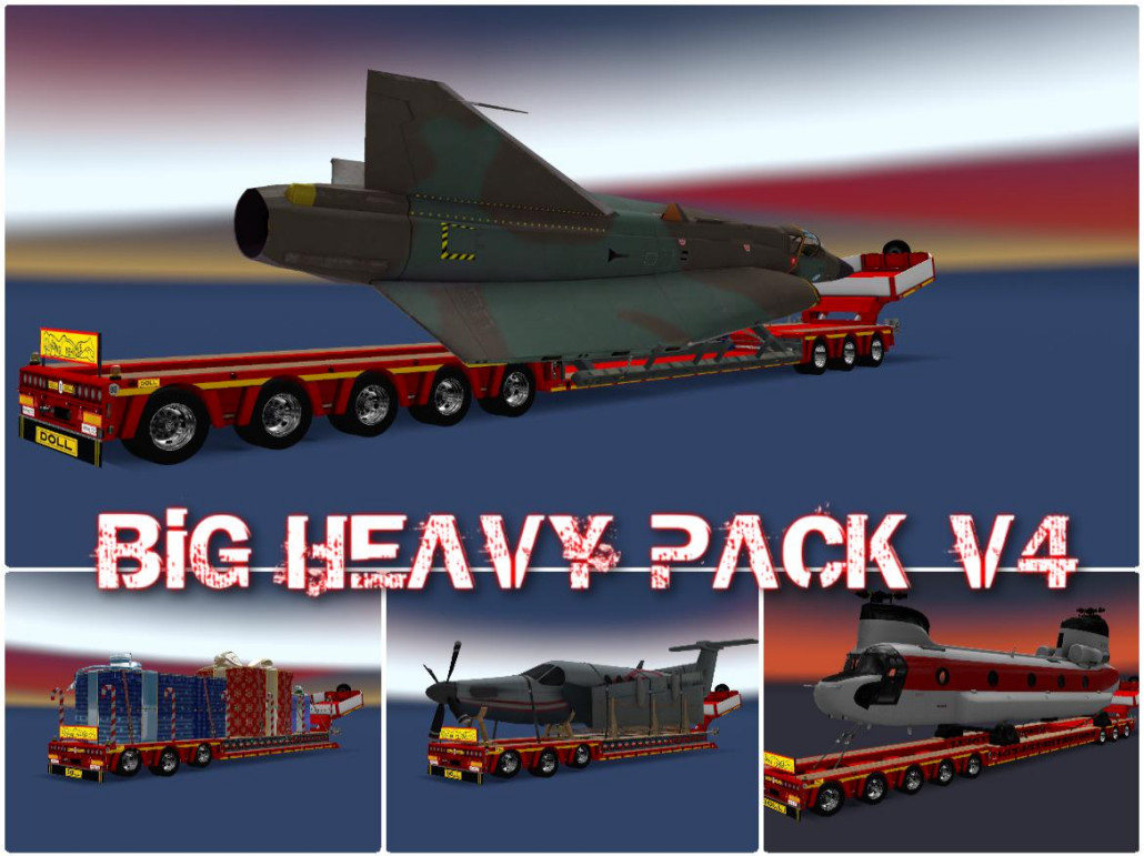 Trailer Big Heavy Pack V4 1.36 | ETS2Indo.com