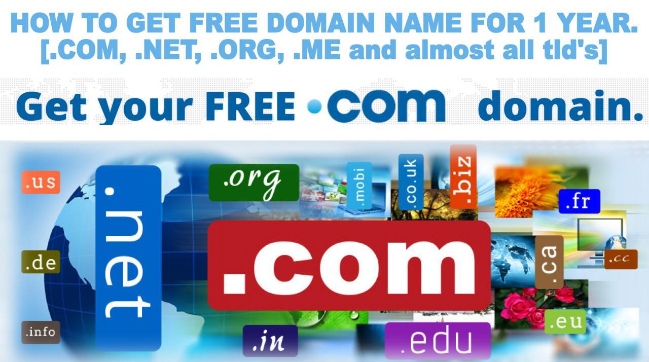 How To Get Free .Com Domain Name Without any Payment - ConnectCodes