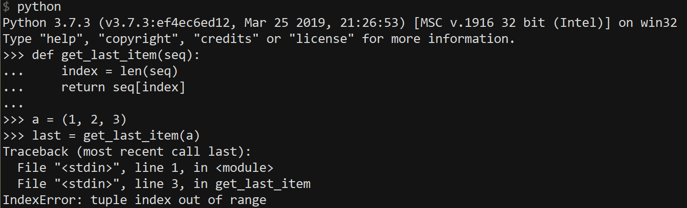 Only Python: Friendlier tracebacks