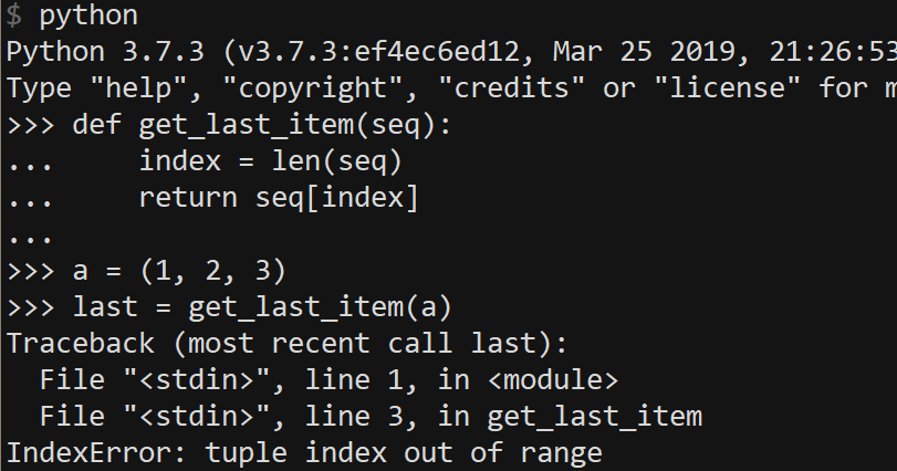 Only Python: Friendlier tracebacks