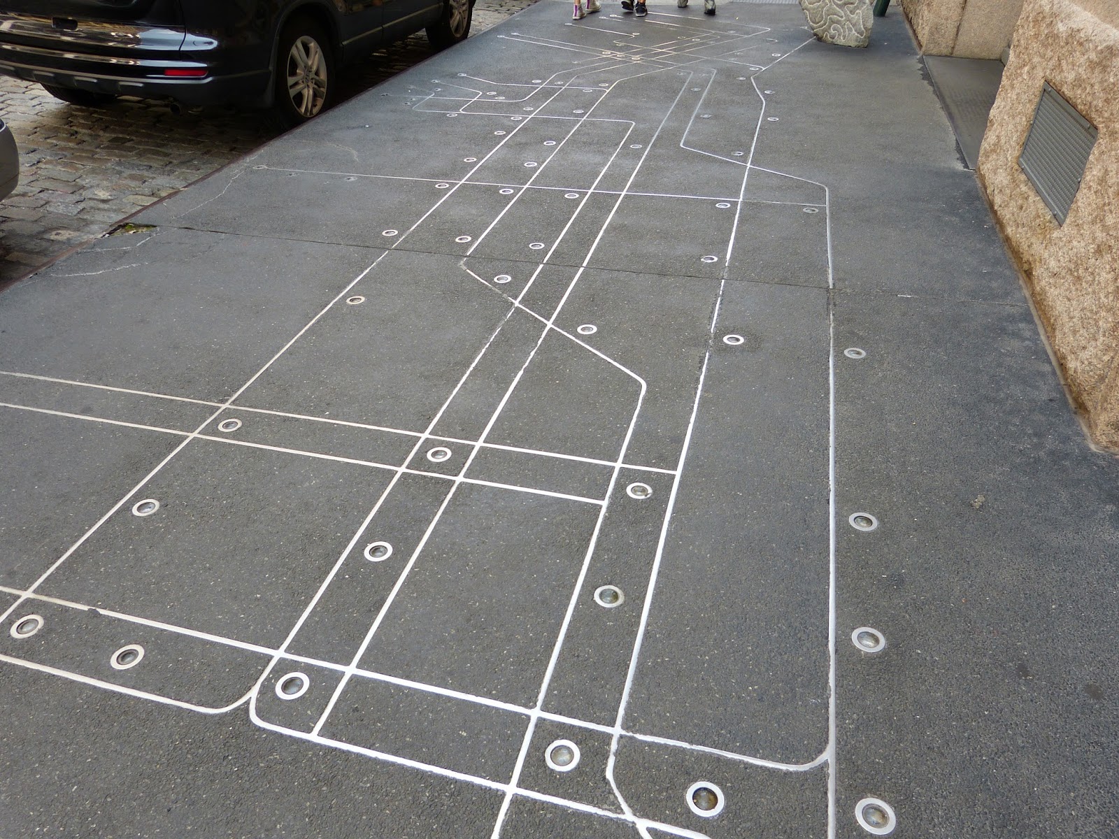 Eric's Public Art World: Subway Map Floating on a New York Sidewalk ...