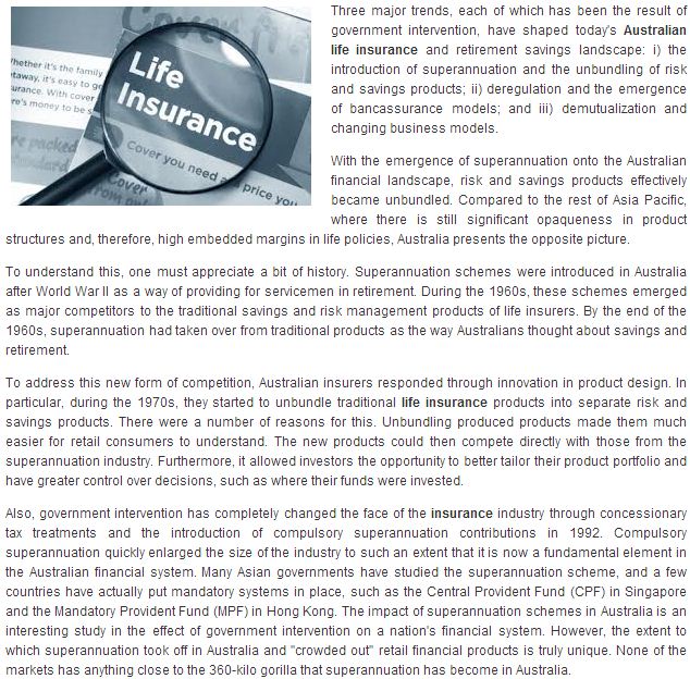 Development Of The Life Insurance Australia | Health Insurance