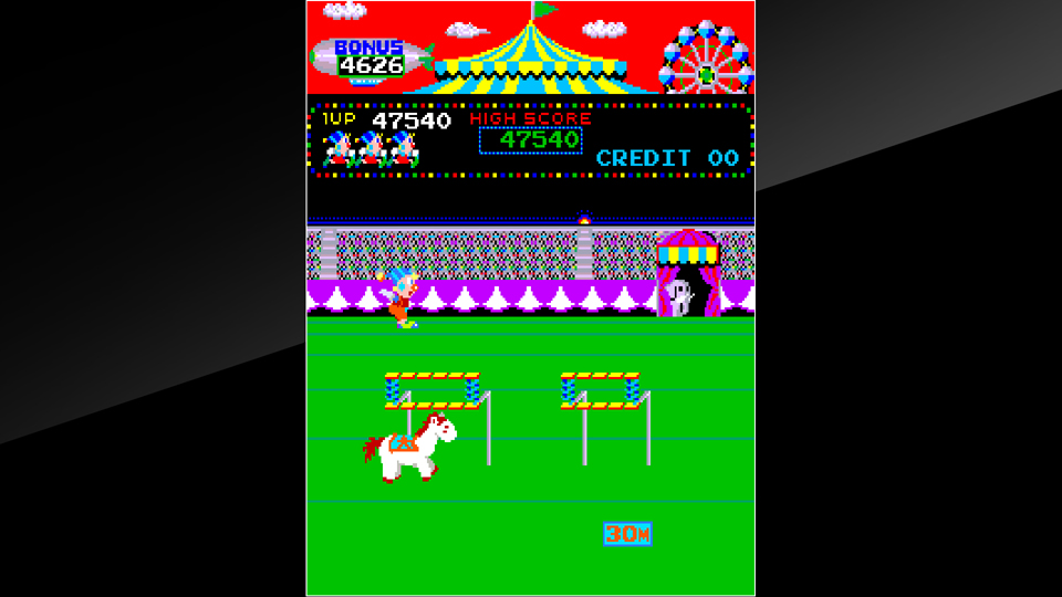 Circus Charlie ya disponible en Arcade Archives de PS4 y Switch